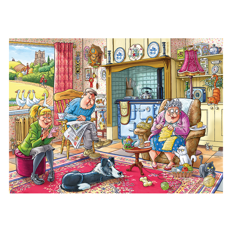 Puzzle Wasgij Mystery 17 - Catching a Break 1000 Piezas