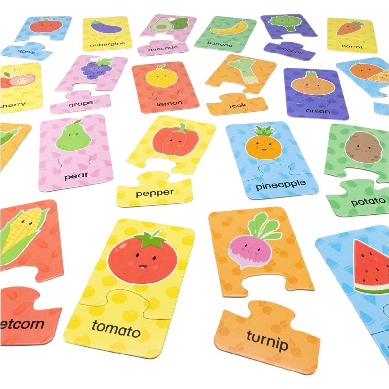 Puzzle Infantil Frutas y Vegetales ¡Saborea el Conocimiento!